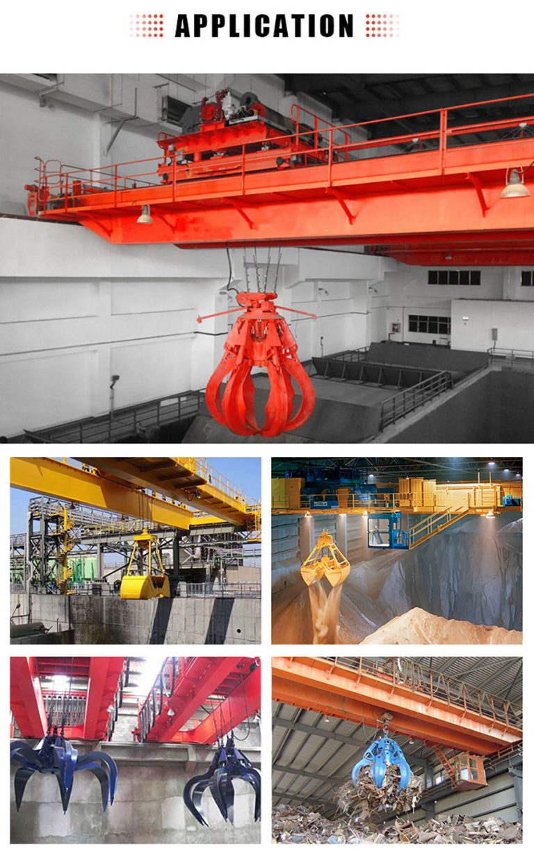 Electric Hydraulic Orange Peel Grab - Kino Cranes