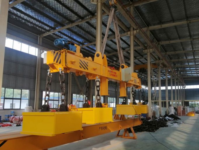 Telescopic electromagnetic hanging beam - Kino Cranes
